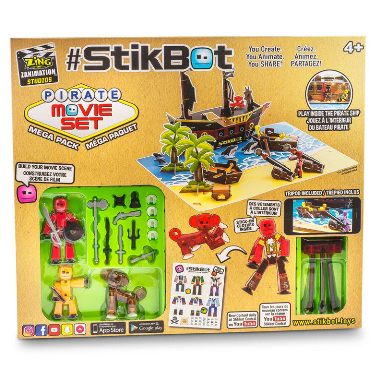 StikBot Pirate Movie Set Mega Pack with Santa's Chocolate Gifts
